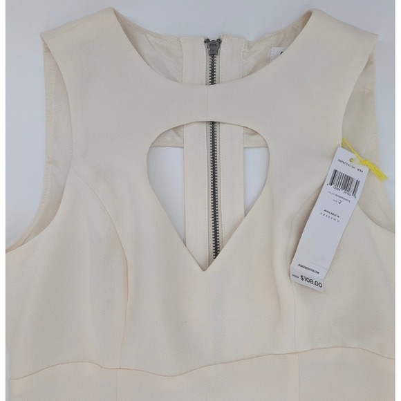 BCBGeneration | Dresses | Bcbgeneration Whisper White Heart Cutout Cage ...